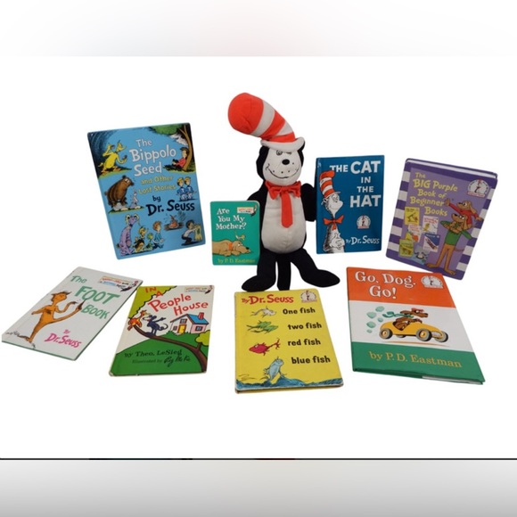 Dr. Seuss | Toys | Dr Seuss Red And White Cat In The Hat Plush With ...